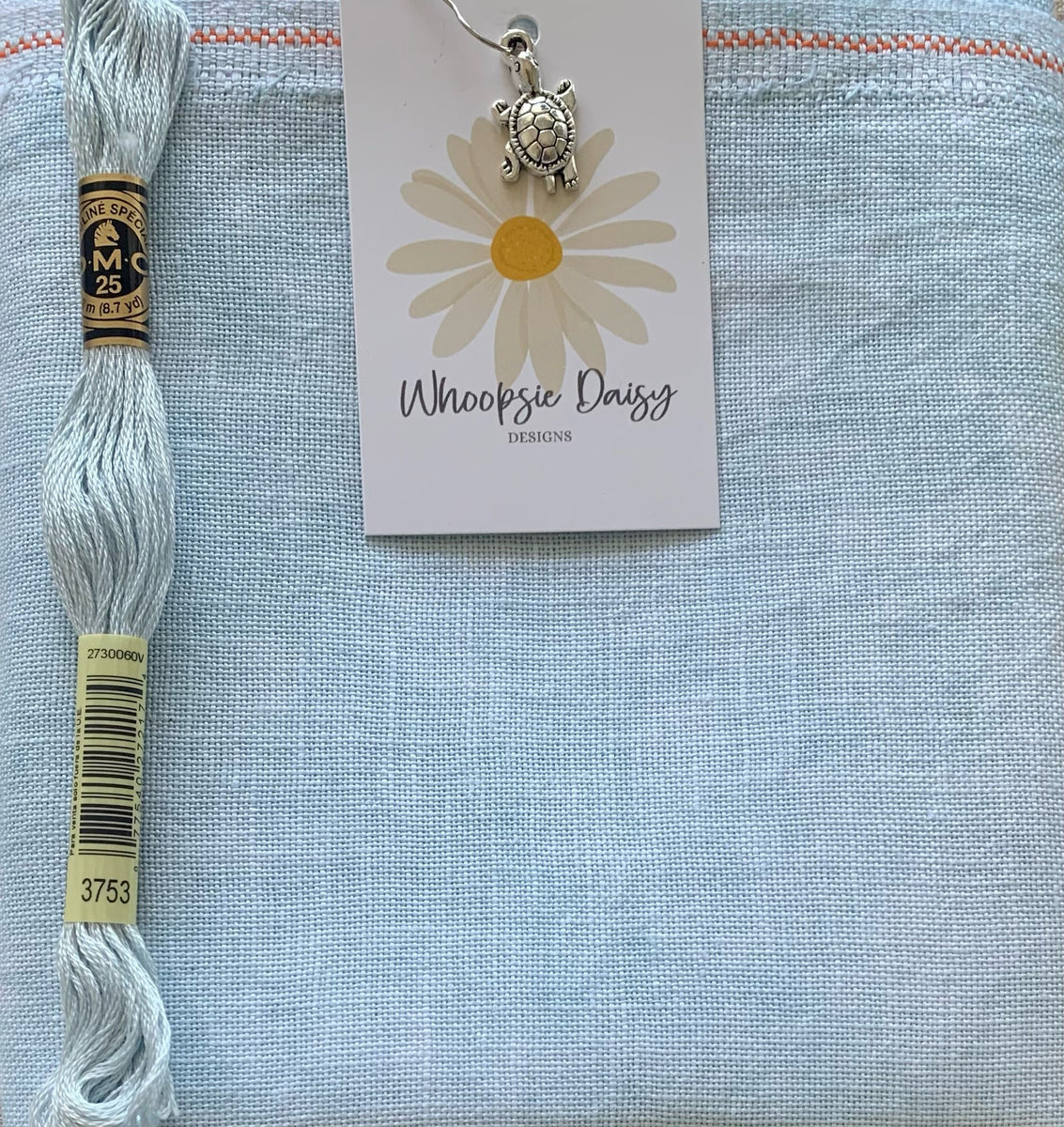 32ct Linen - Duck Egg Blue – Daisy Chain Stitchery